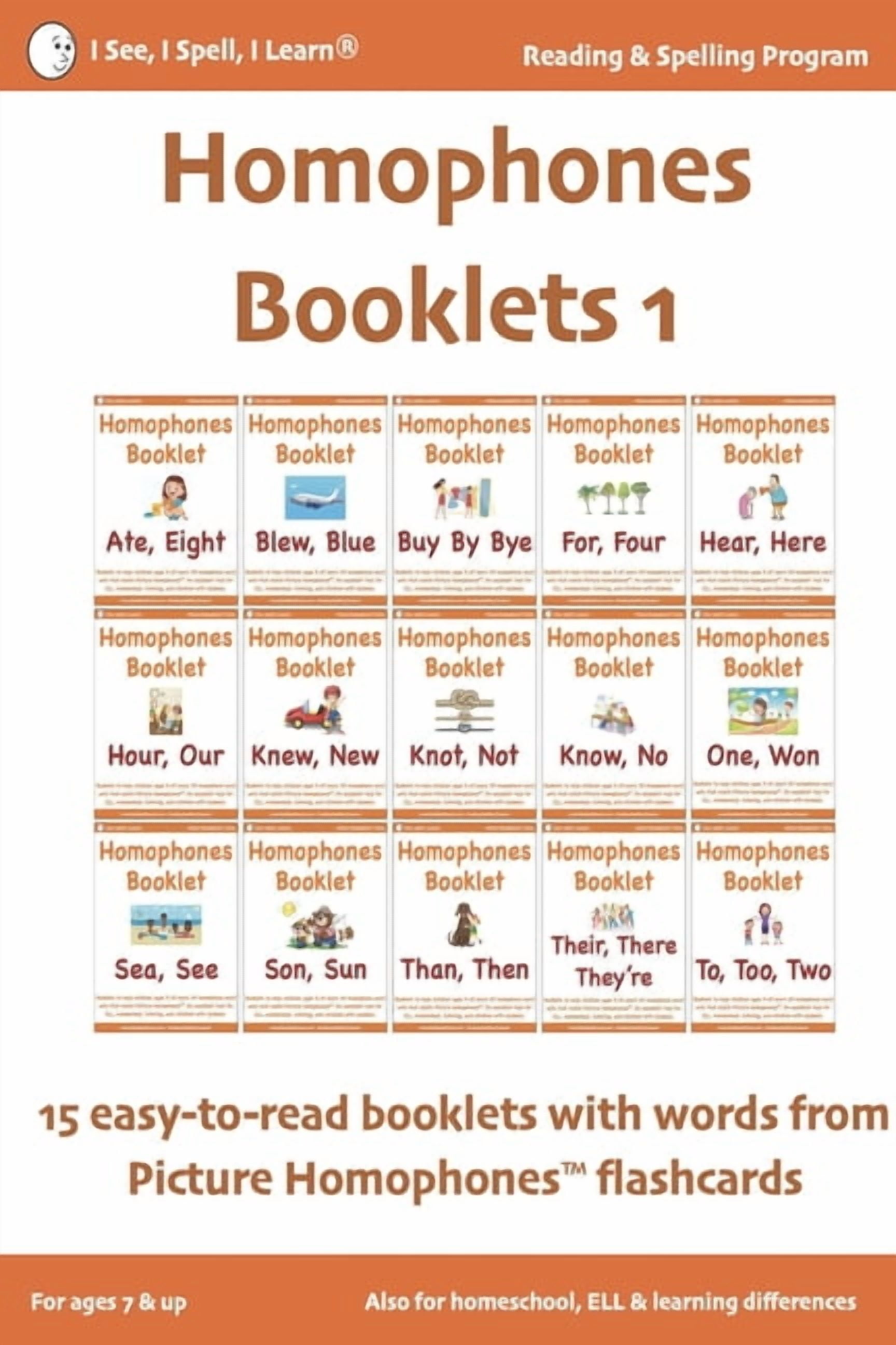 I See, I Spell, I Learn - Picture Homophones(tm) Flashcards, Kindle ...