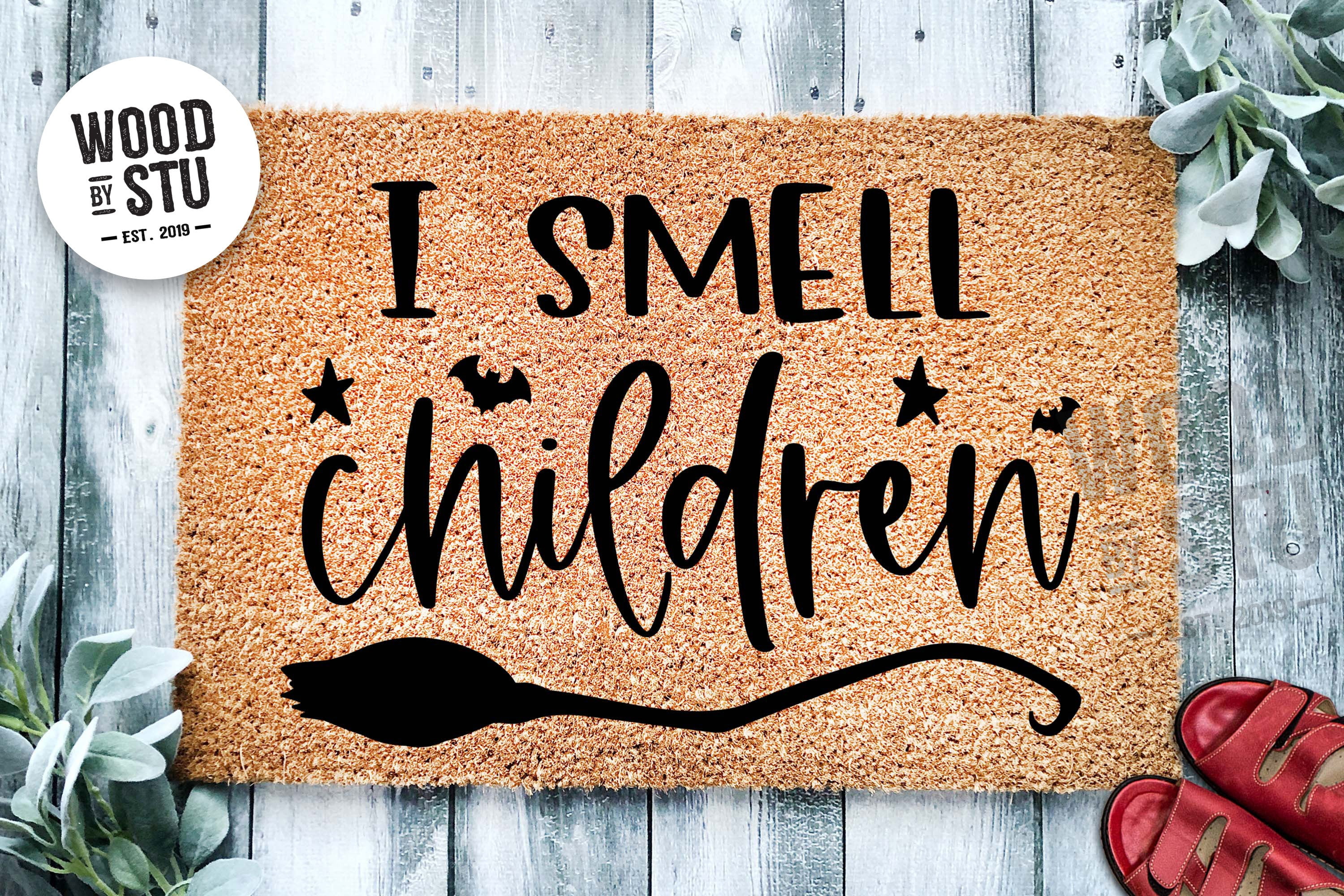 I Smell Children Door Mat | Witch Halloween Doormat | Welcome Mat ...