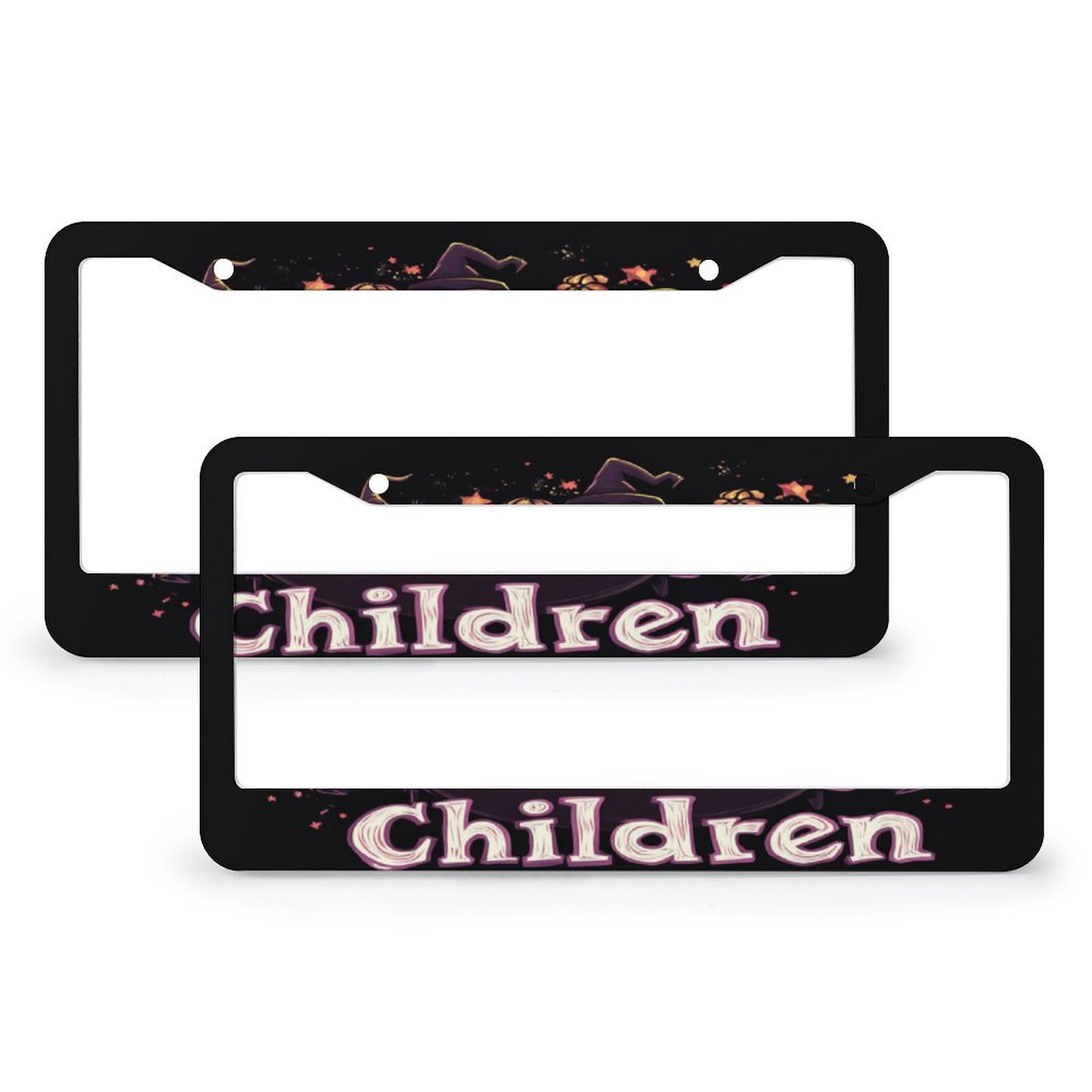 I Smell Children Halloween Witch Sister License Plate Cover 2 Pieces I ...