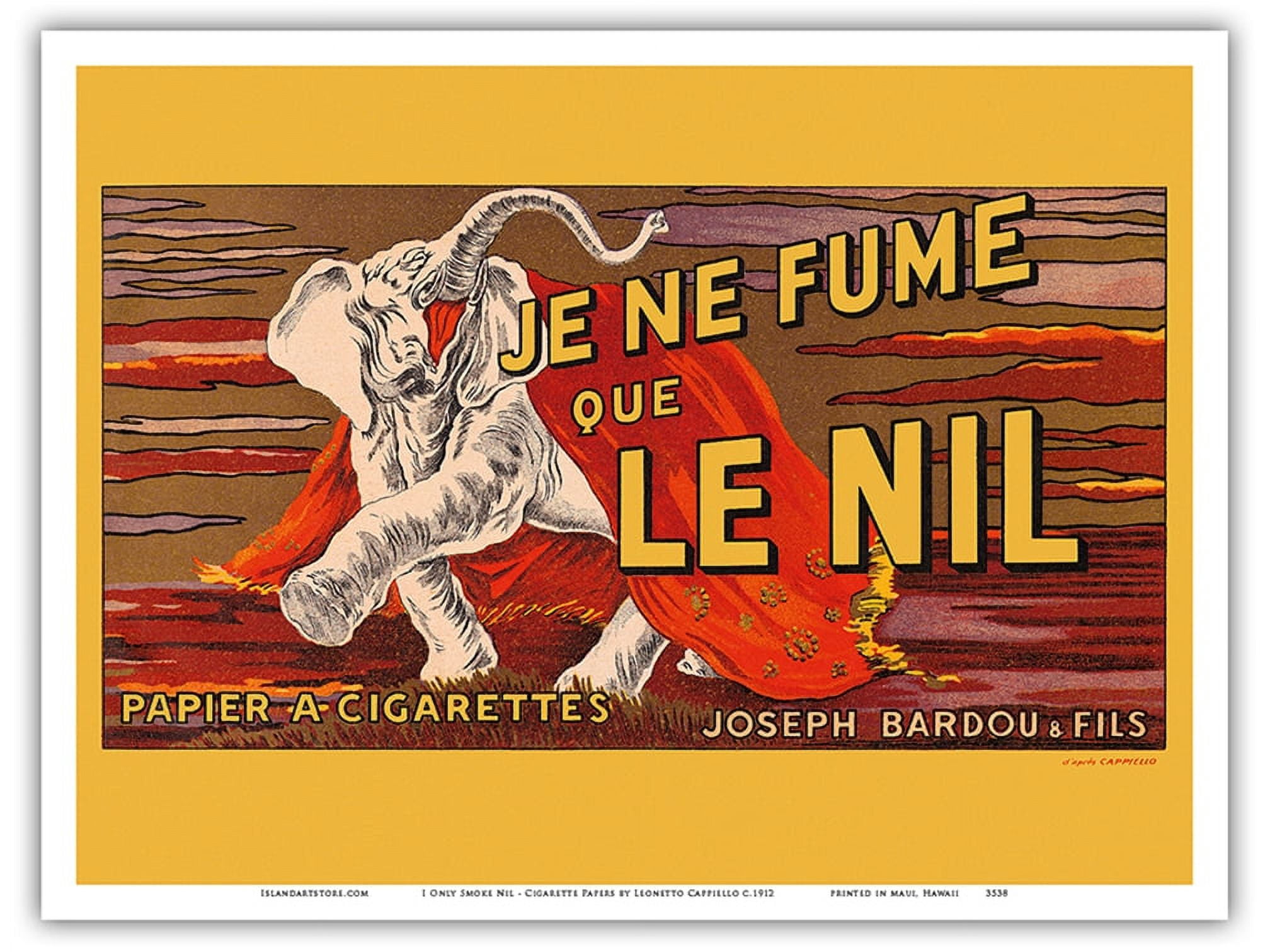 I Only Smoke Le Nil - Cigarette Papers - Joseph Bardou and Sons ...
