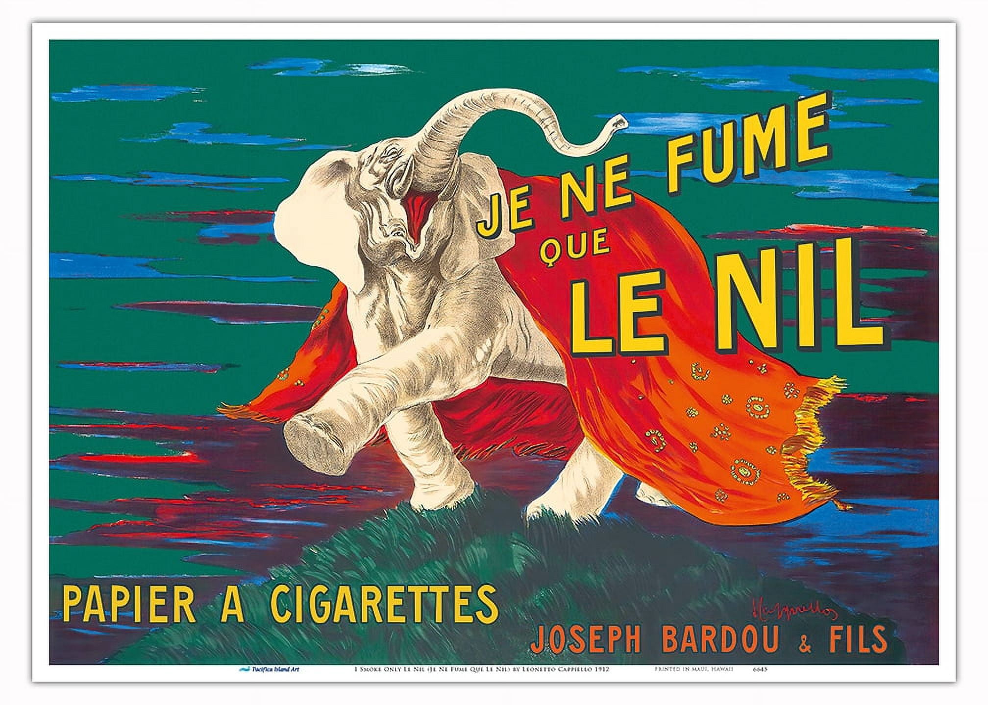 I Smoke Only Le Nil (Je Ne Fume Que Le Nil) - Cigarette Rolling Paper ...