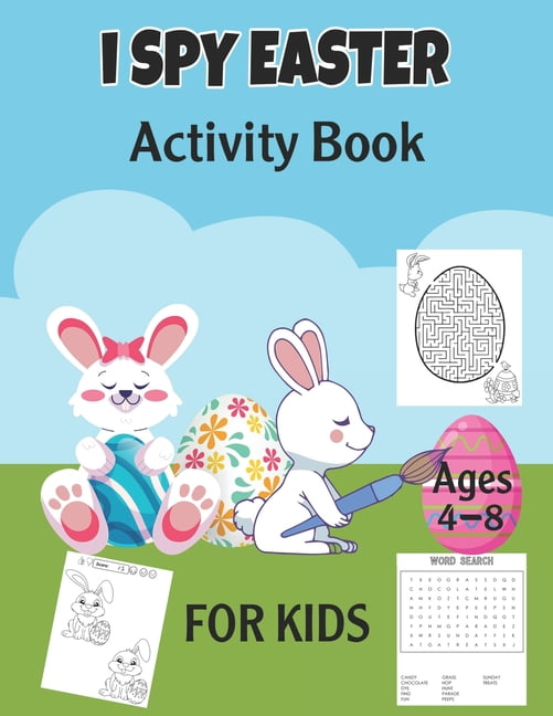 I Spy Easter Activity Book For Kids Ages 4-8: A Fun Activity Easter ...