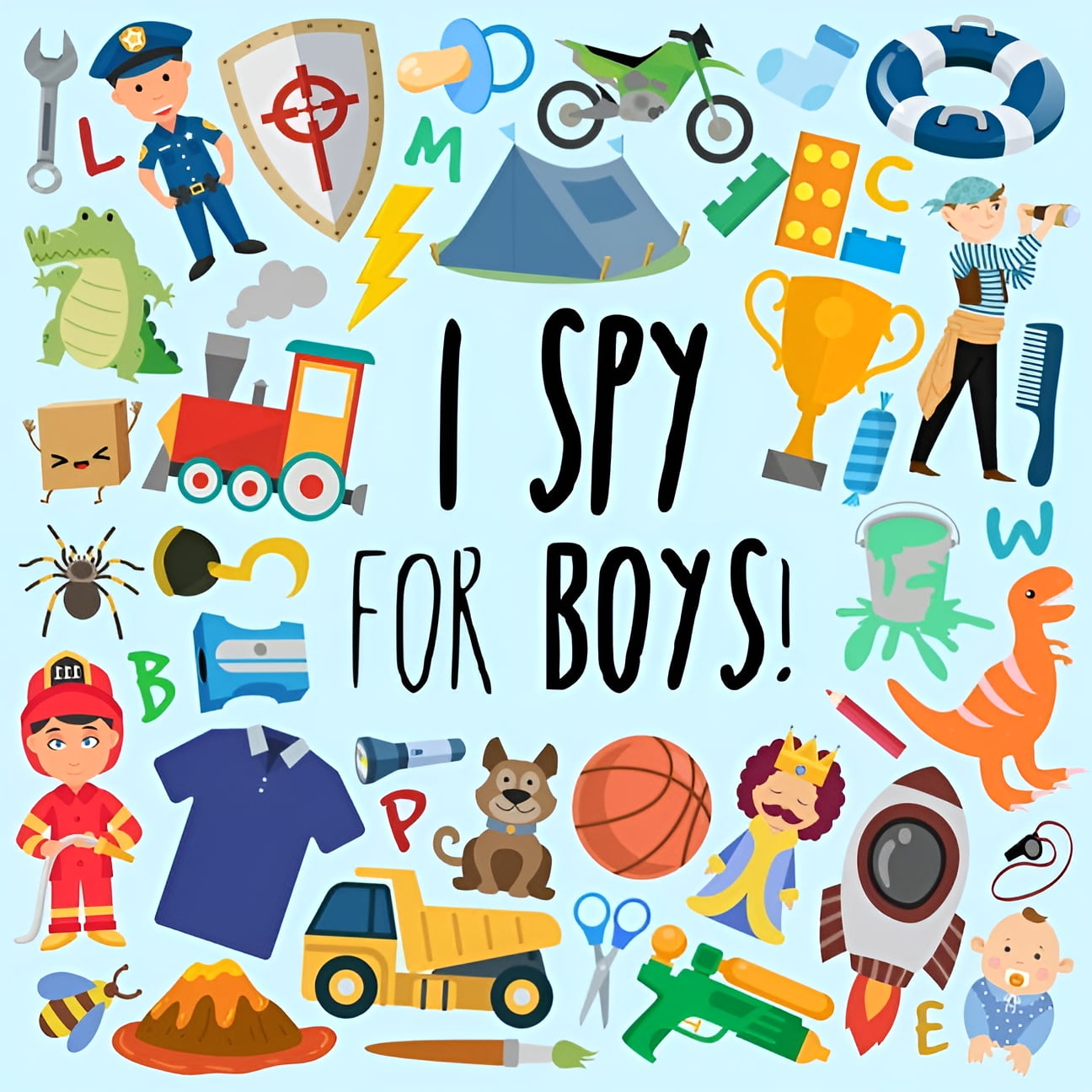 I Spy - For Boys!: A Fun Guessing Game for 3-5 Year Olds (Large Print ...