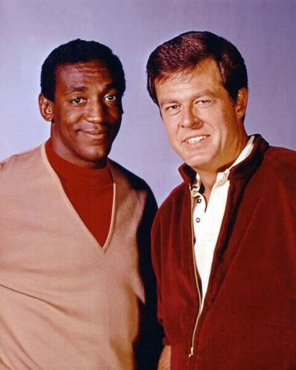 I Spy TV series Bill Cosby smiles with Robert Culp 8x10 inch photo ...