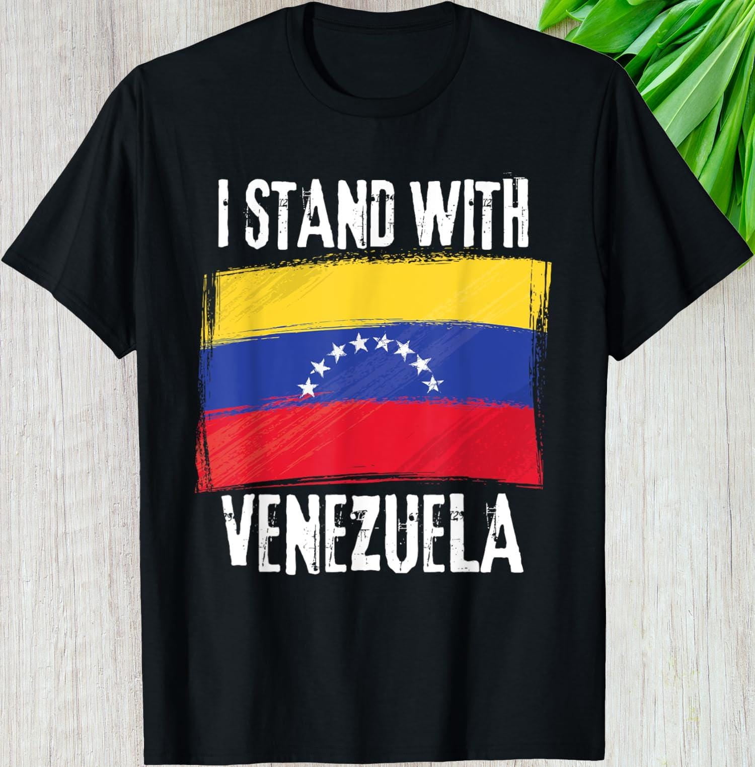 I Stand With Venezuela Shirt, Venezuelan Flag Custrom Gift Freedom ...