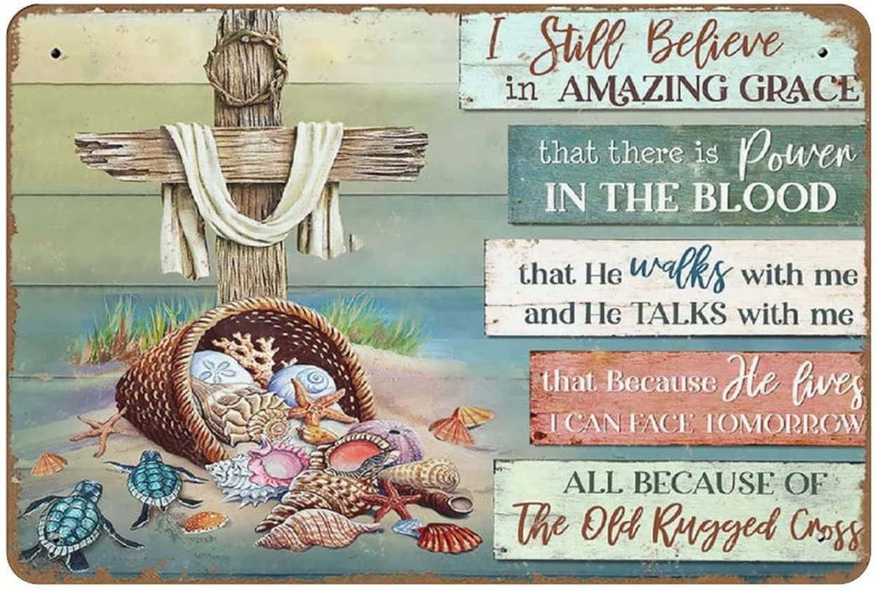 Amazing Grace Christian Motivational Wall Art, Inspirational Livingroom ...