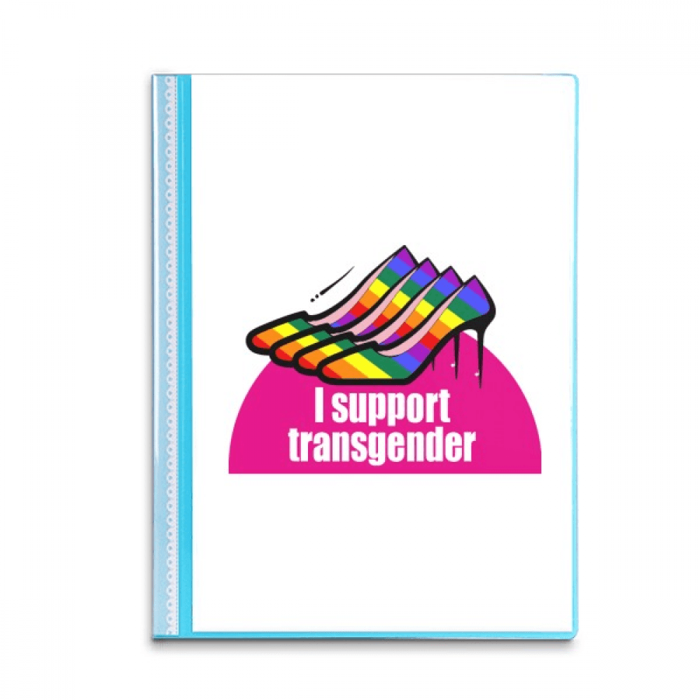 I Support Bisexuals LGBT Rainbow Book Sheet Protectors Portfolio Binder ...