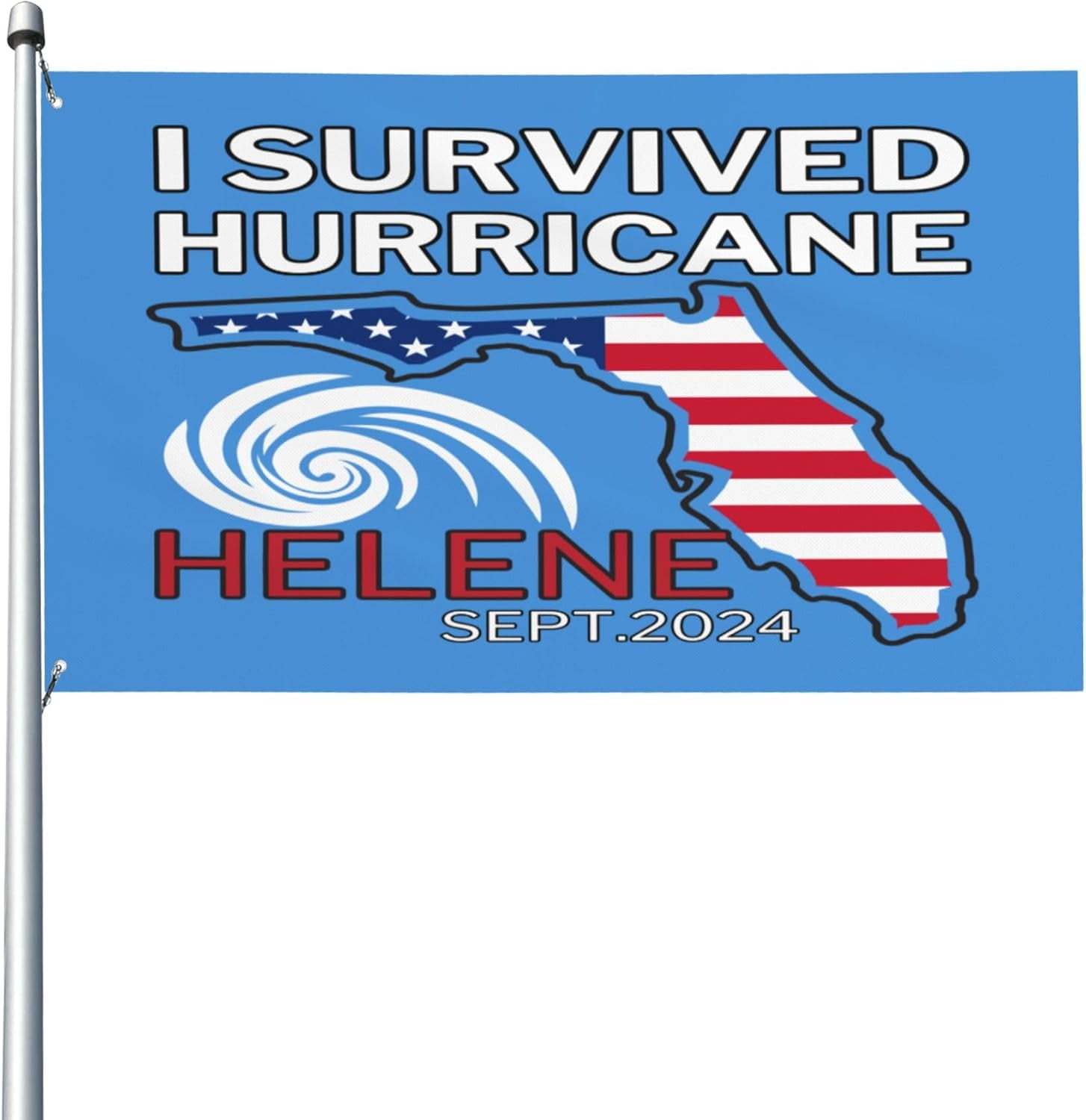 I Survived Hurricanee Helenee Flag 3x5 God Bless Florida Sept 2024 Pray ...