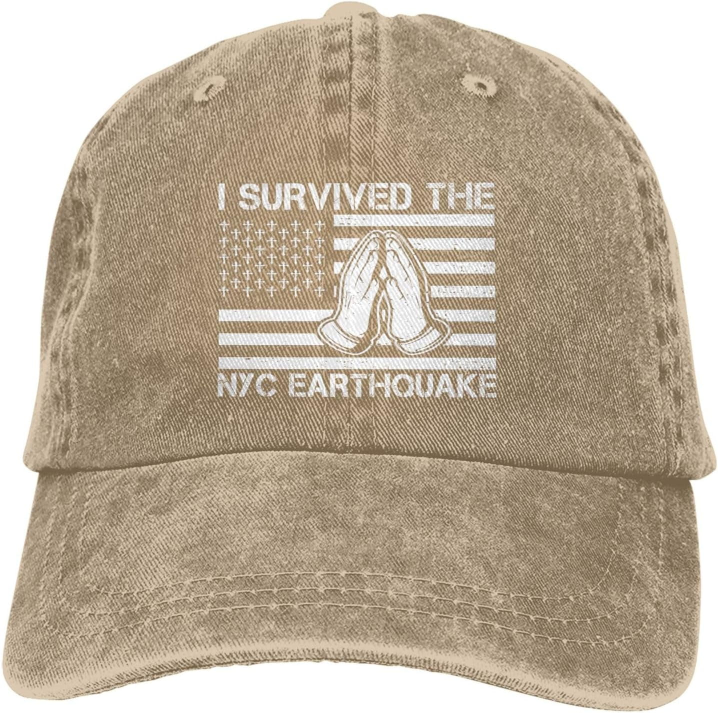 I Survived NYC Earthquake 2024 Hat Denim Cap Men Women - Walmart.com