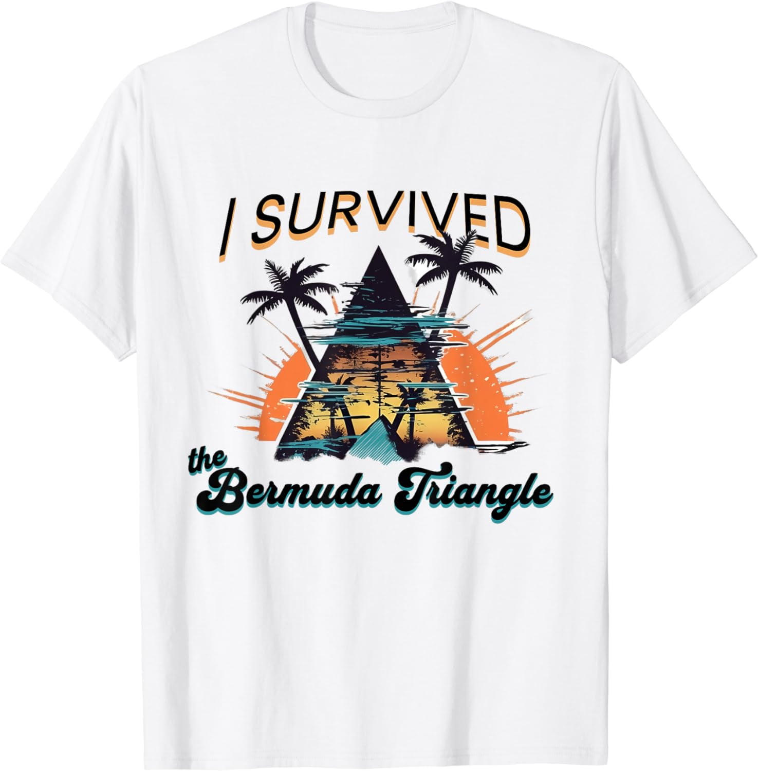 I Survived The Bermuda Triangle Funny Vacation Cruise T-Shirt - Walmart.com