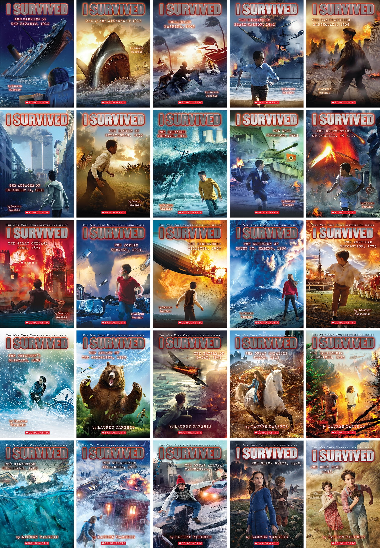 I Survived: Thrilling Complete Series Collection by Lauren Tarshis (23 ...