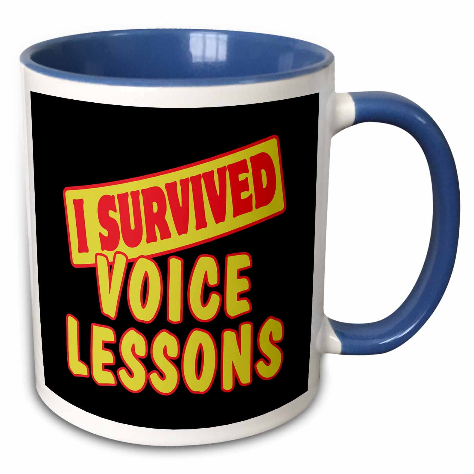 3drose, I Survived Voice Lessons Survial Pride and Humor Design, 15oz ...