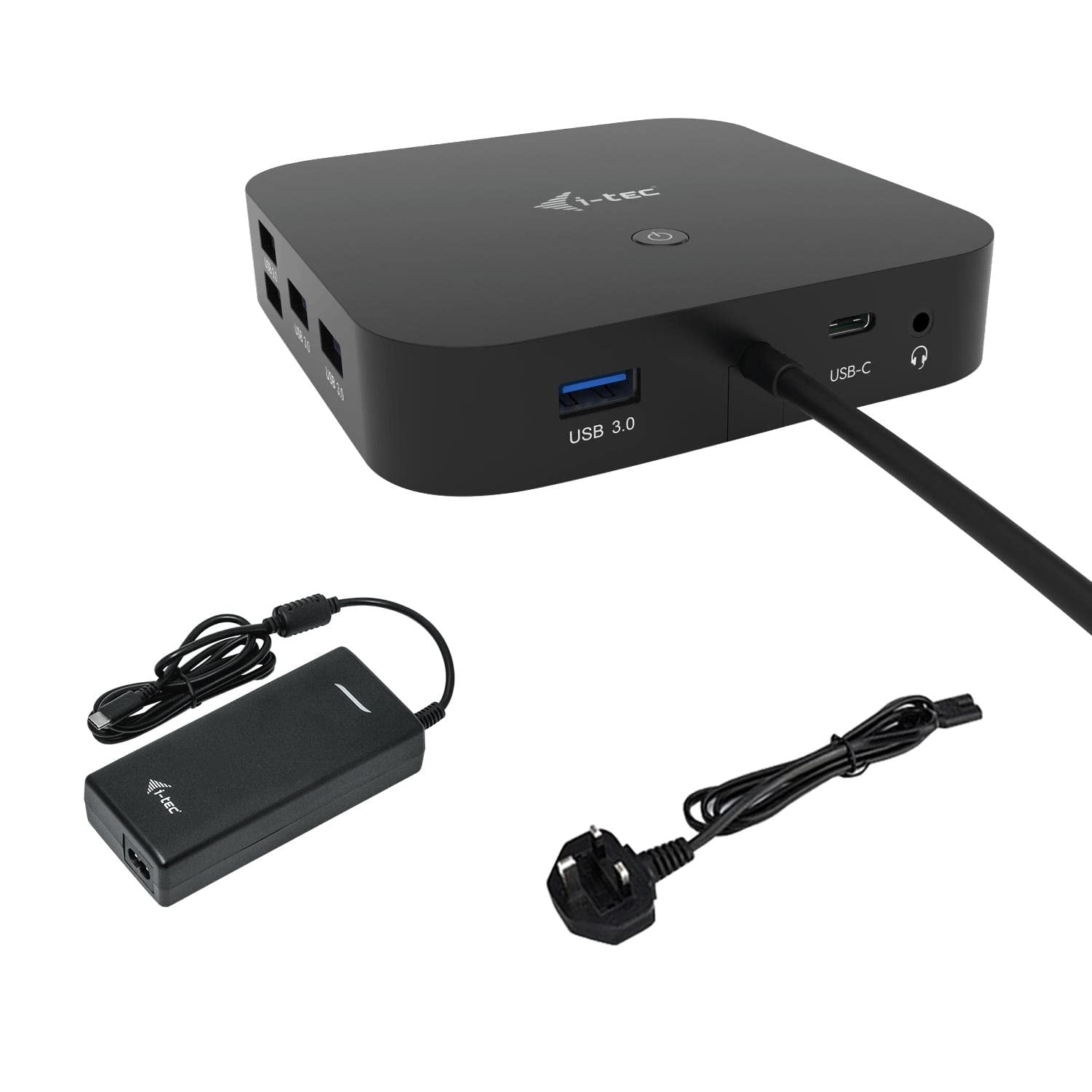 I-TEC USB-C HDMI DP DOCK PD100W 2X LCD DOCK + CHARGER-C112WUK - Walmart.com