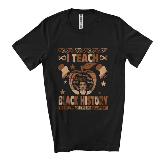 I Teach African History; Humorous Black History Afro Men Teacher ...