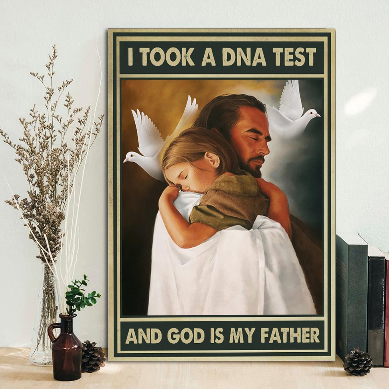 I Took A Dna Test And God Is My Father Poster God Poster Faith Poster ...