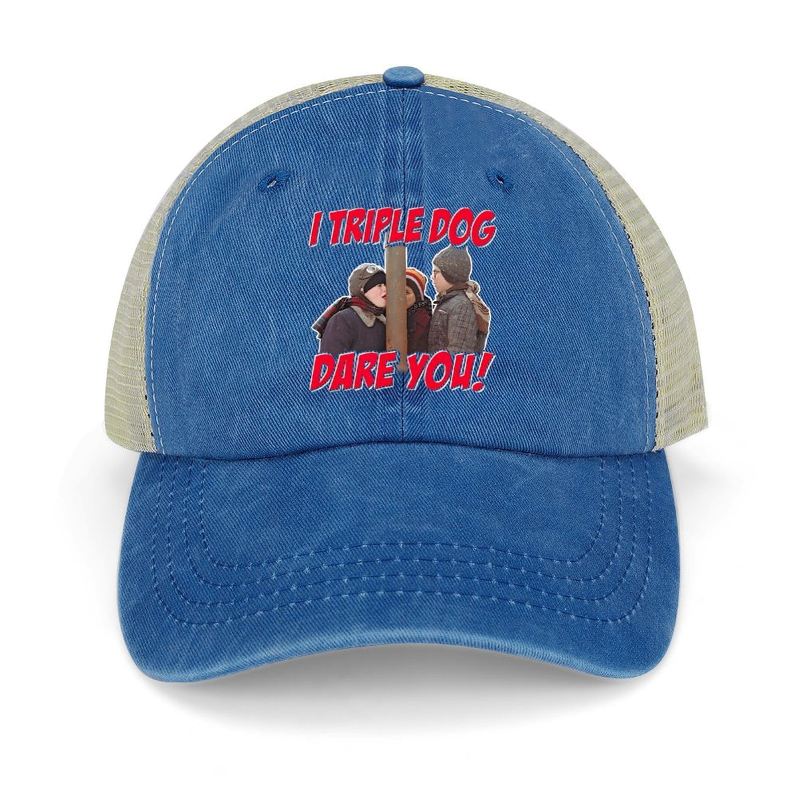 I Triple Dog Dare You Dark Blue Hat Adjustable Funny Fashion Unisex ...