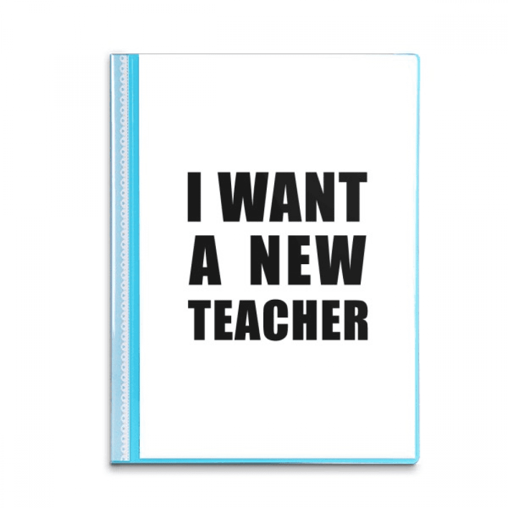 I Want A New Teacher Art Deco Fashion Book Sheet Protectors Portfolio ...
