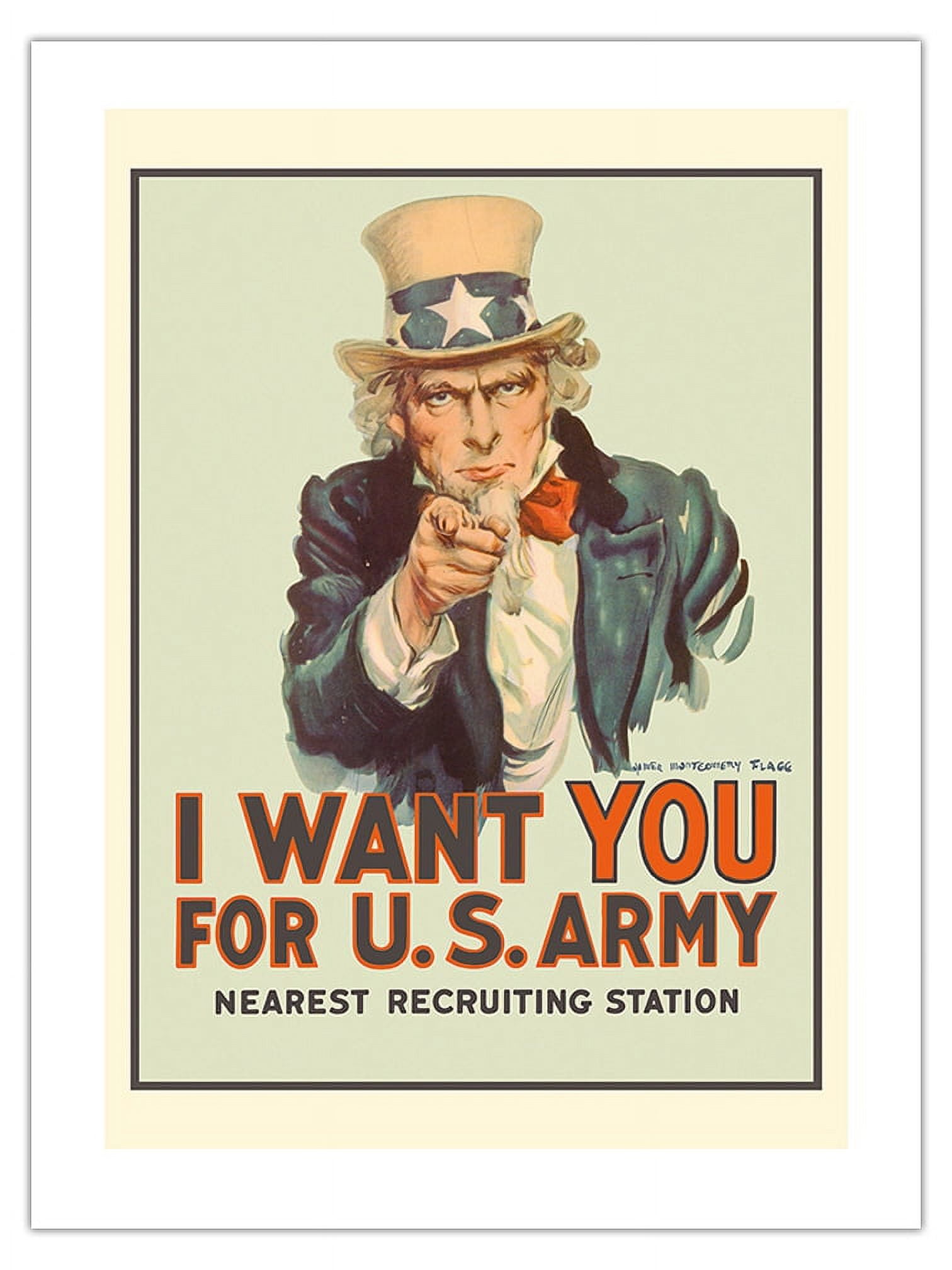 I Want You for U.S. Army - WWI - Uncle Sam - Vintage War Poster by ...