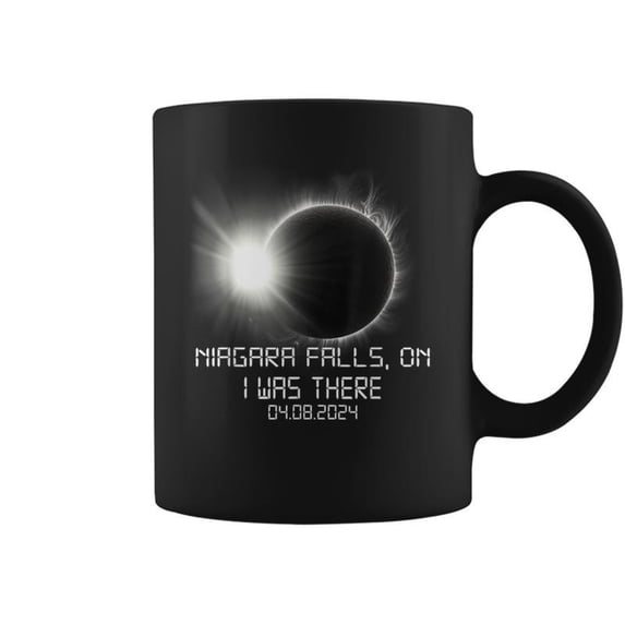 I Was There Total Solar Eclipse Niagara Falls On Canada Coffee Mugs ...