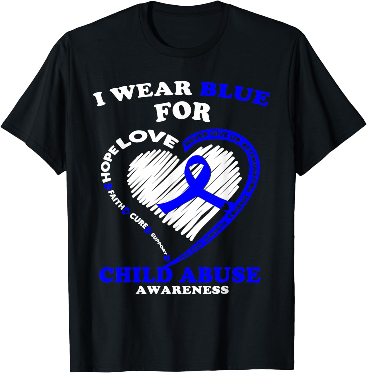 I Wear Blue For Child Abuse Awareness - Walmart.com