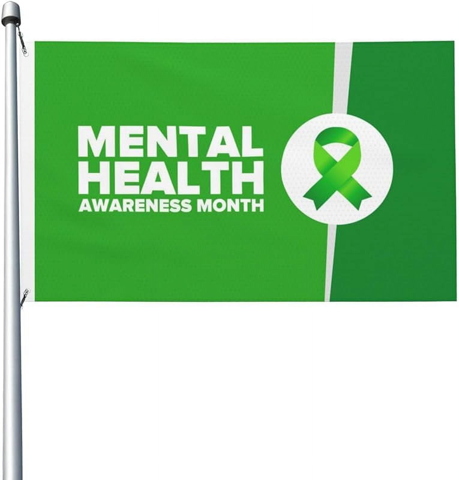 I Wear Green For Mental Health Awareness Month Garden Flag Perfect ...