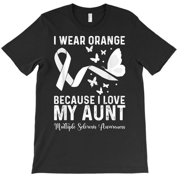I Wear Orange For My Aunt Funny MS Multiple Sclerosis Awareness H19807 ...