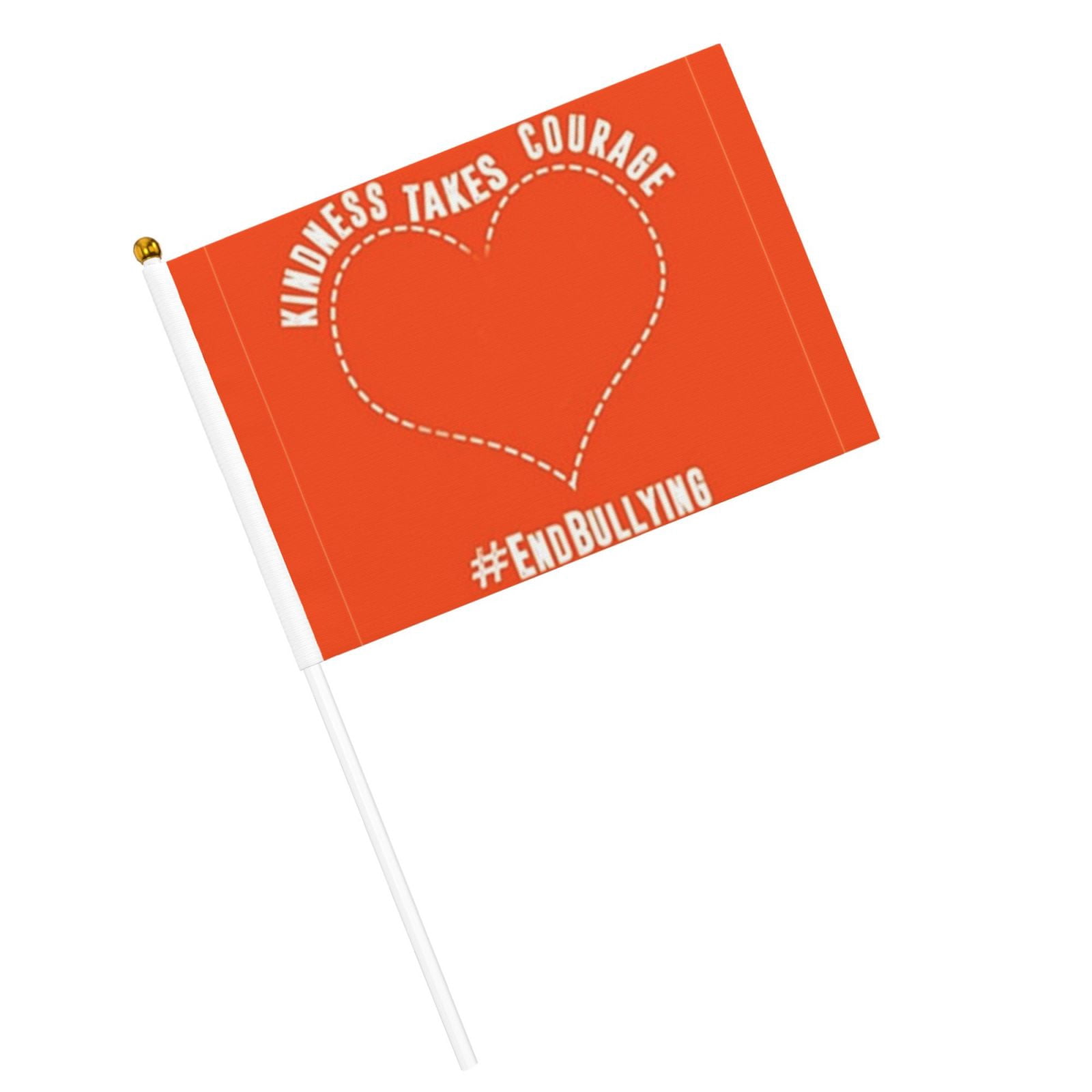 I Wear Orange For Unity Day Anti Bullying Month Flag Small Mini Hand ...