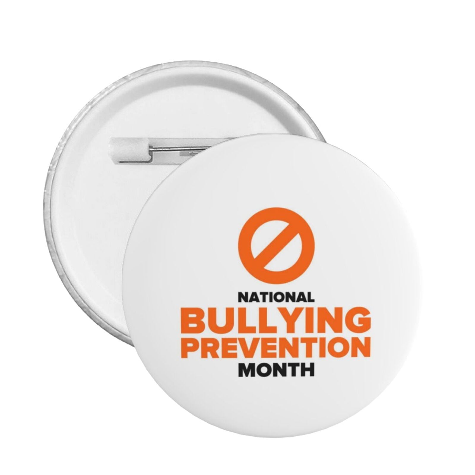 I Wear Orange For Unity Day Anti Bullying Month Pin Button Badge ...