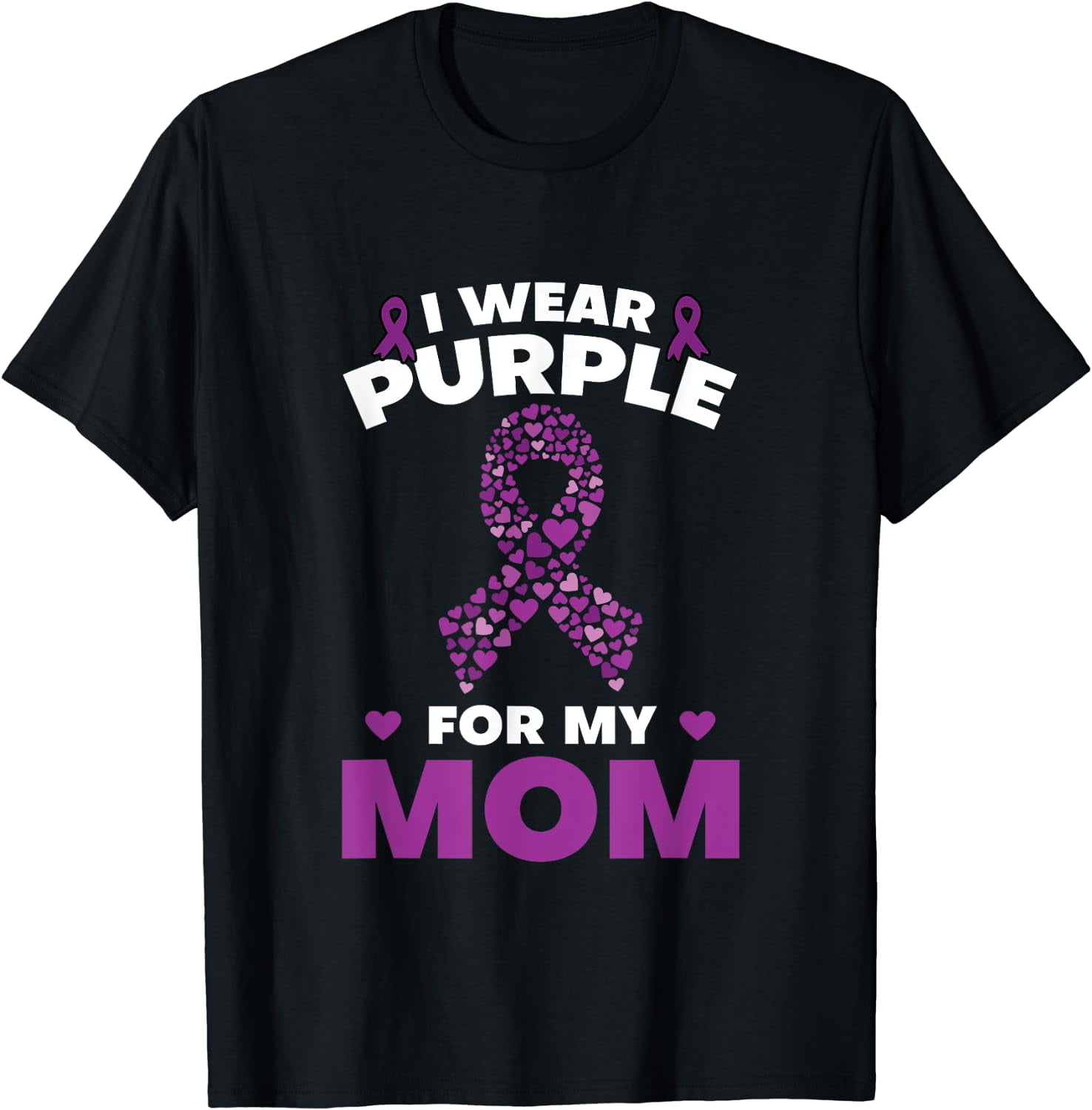 I Wear Purple For My Mom For Their Moms Fighters T-Shirt - Walmart.com
