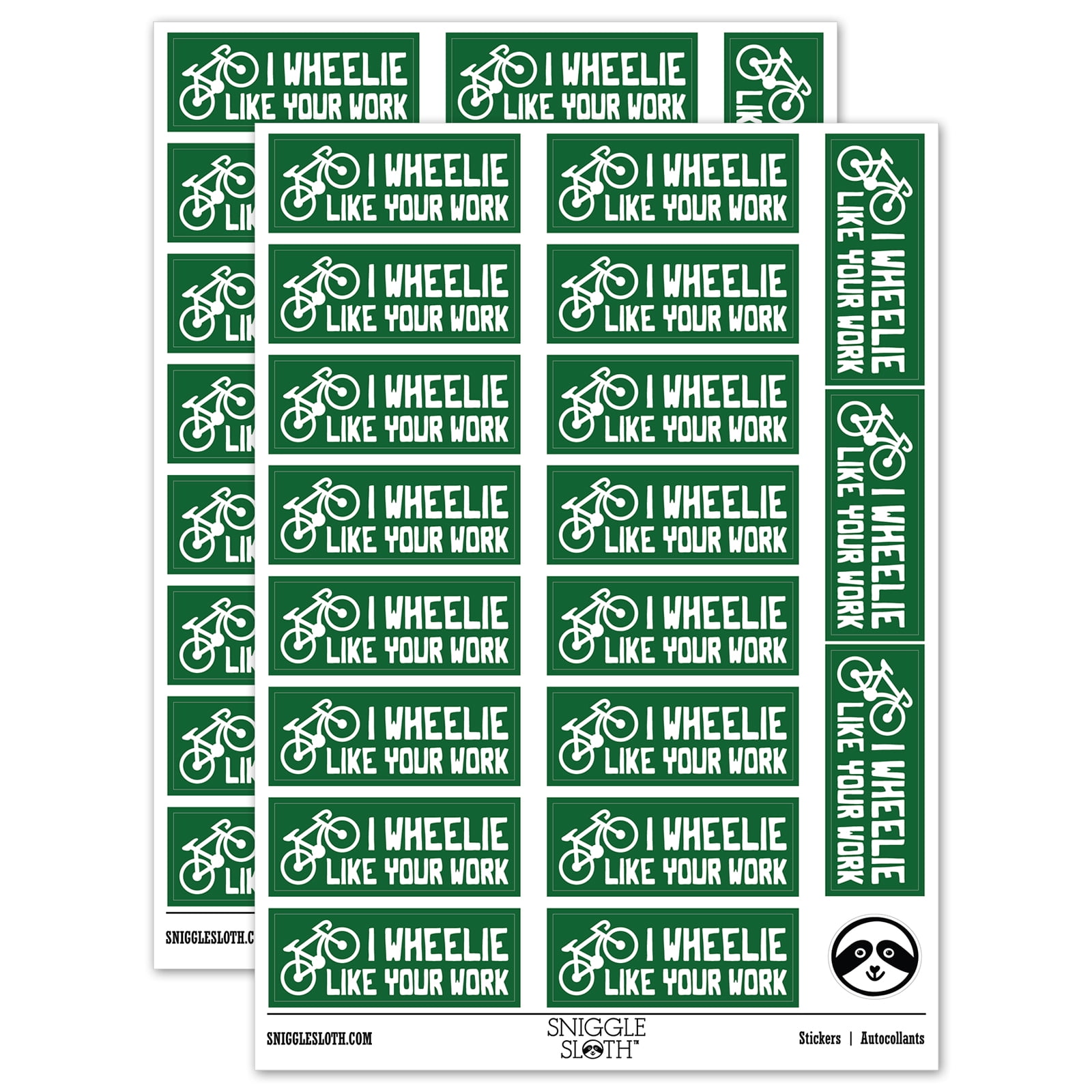 I Wheelie Really Like Your Work Bicycle Teacher Student School Sticker ...