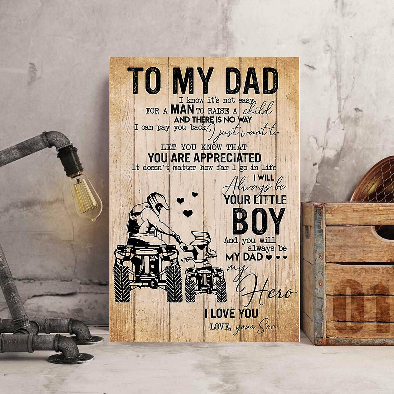 I Will Always Be Your Little Boy Poster 24 x 36 Inch Poster - Walmart.com