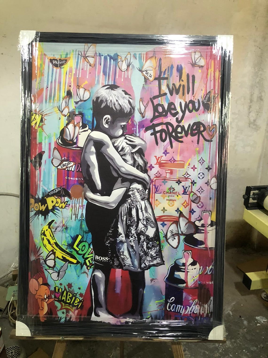 I Will Love You Forever Art, Graffiti Pop Art, Colorful Urban Wall ...
