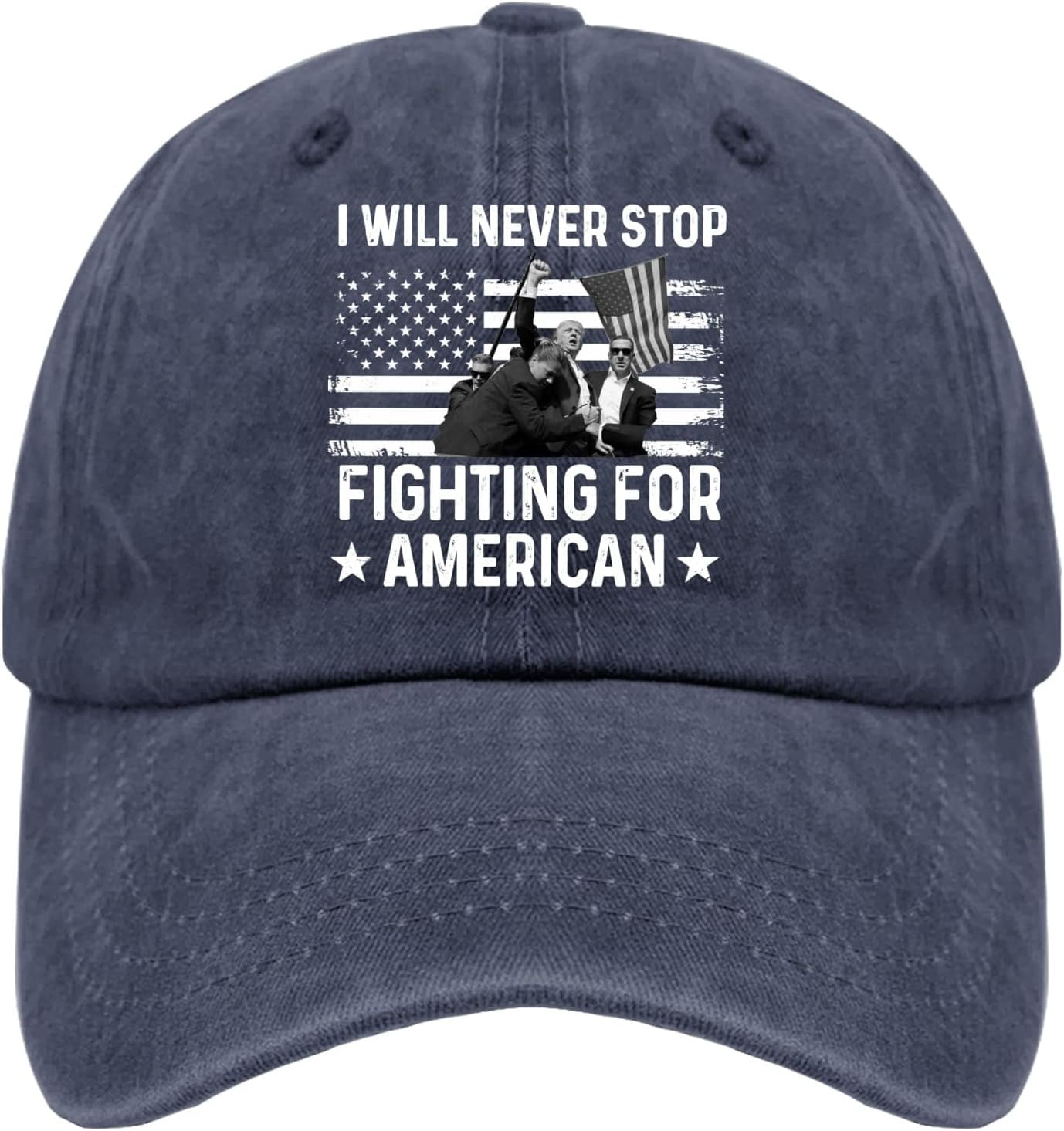I Will Never Stop Fighting for American Hat Fish Hat Mens Hats Gifts ...