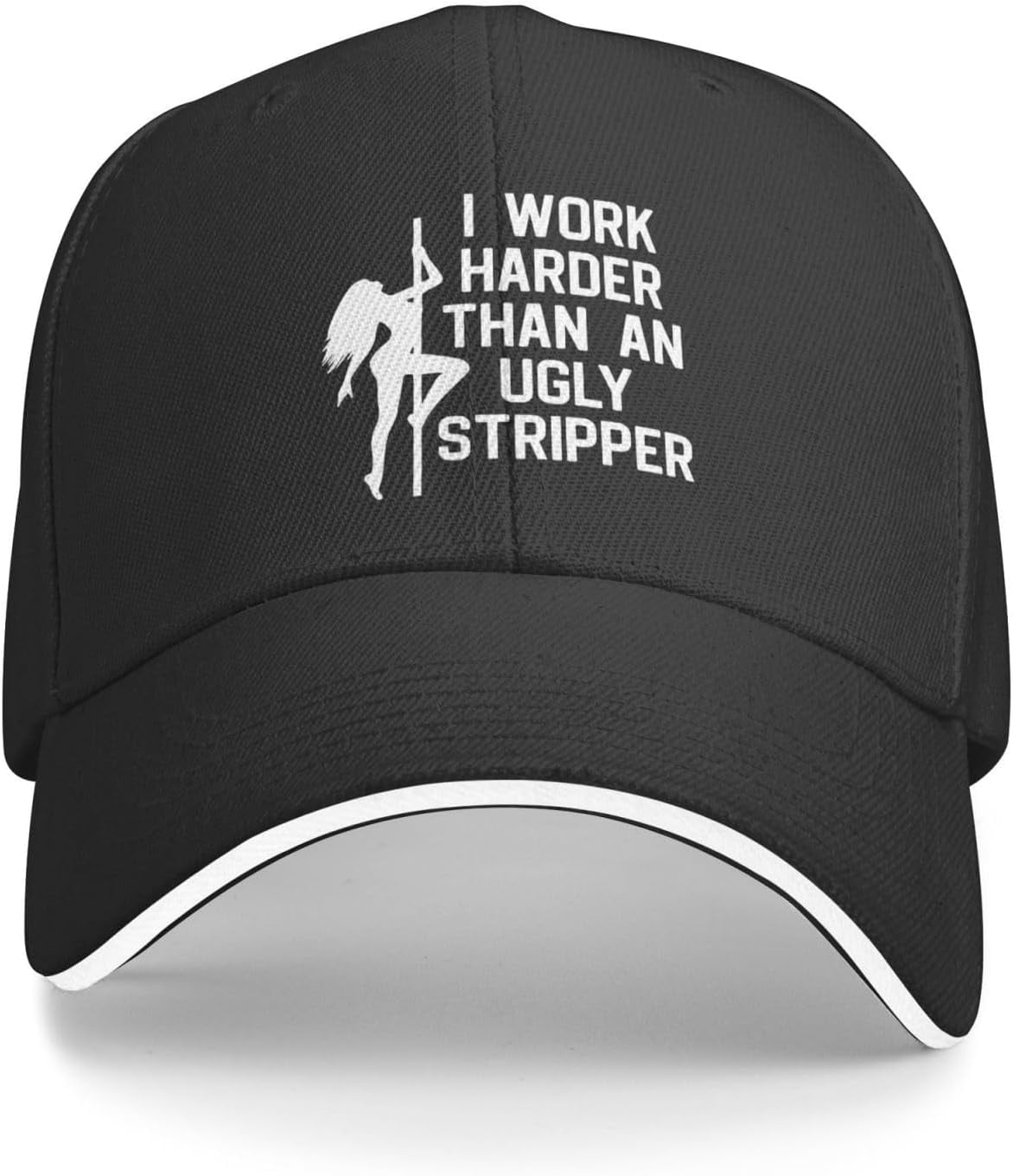I Work Harder Than an Ugly Stripper Trucker Hat Baseball Cap Funny ...