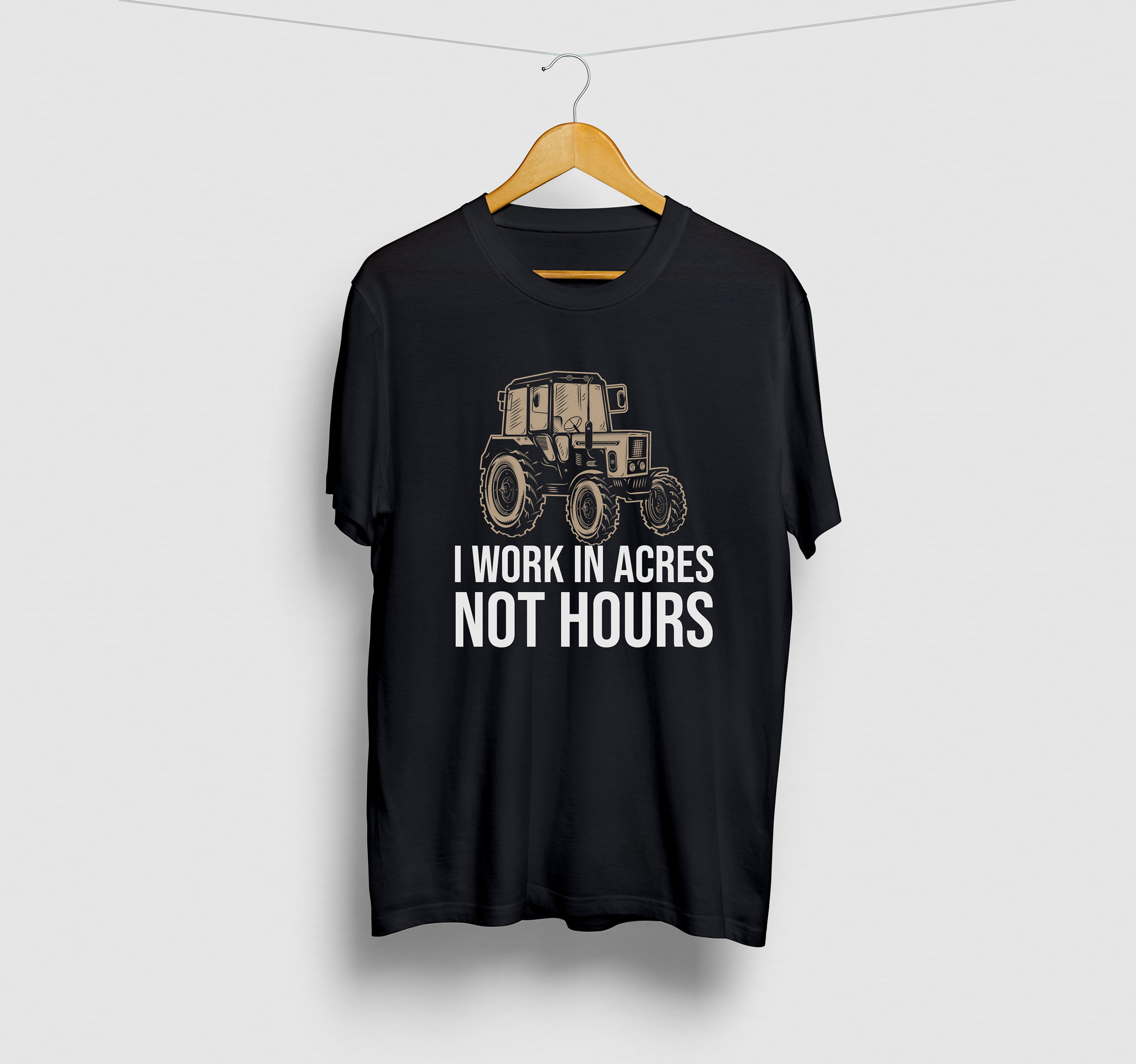 I Work In Acres Not Hours Tractor Funny T For Her Farming T