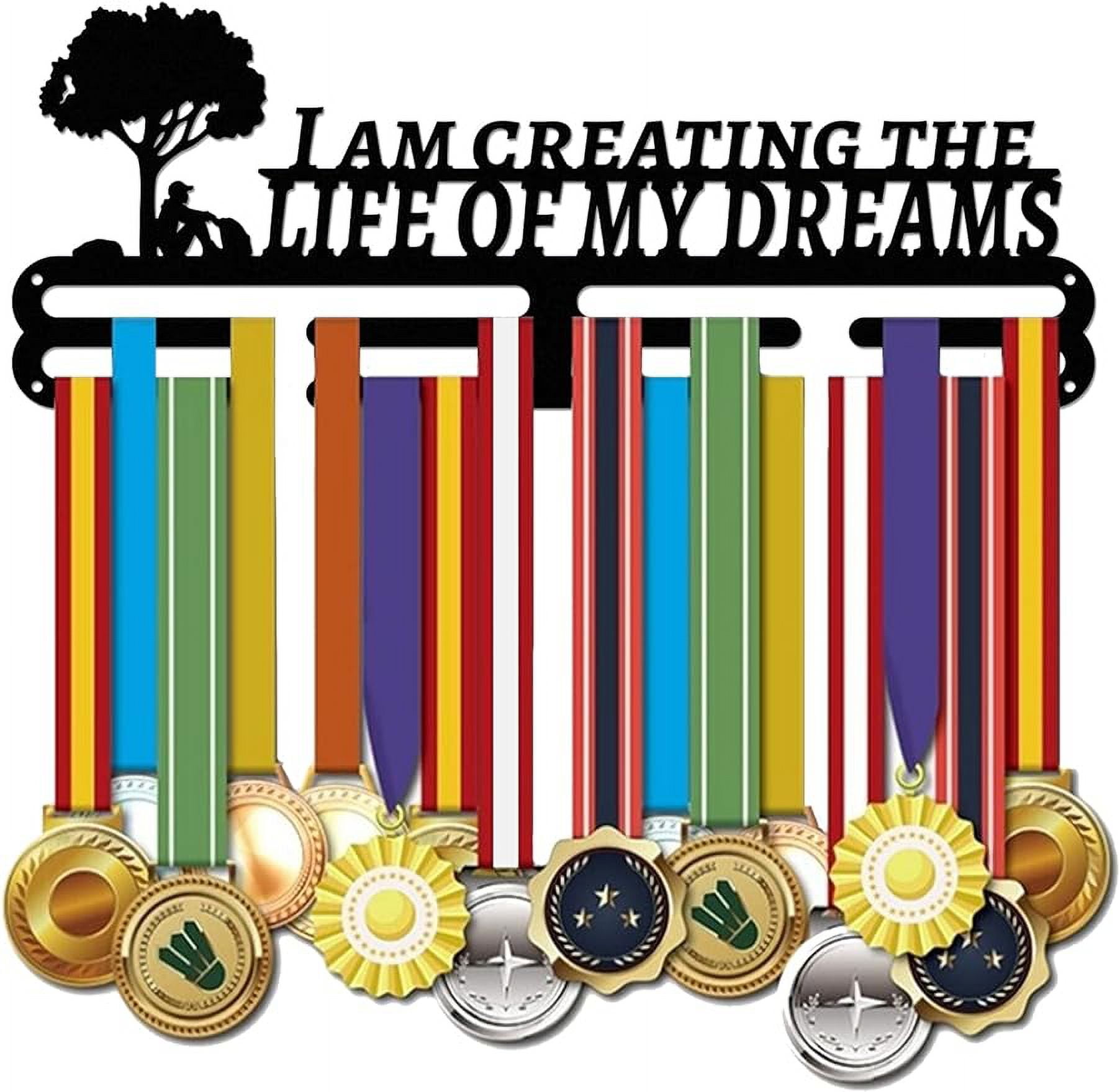 I am Creating The Life of My Dream Competition Medal Holder Iron Tree ...
