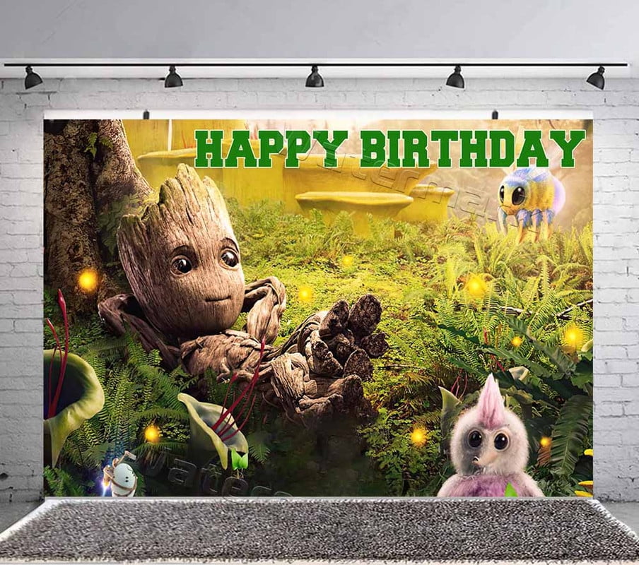 I am Groot Backdrop Banner Party Supplies Poster Movie Theme Background ...