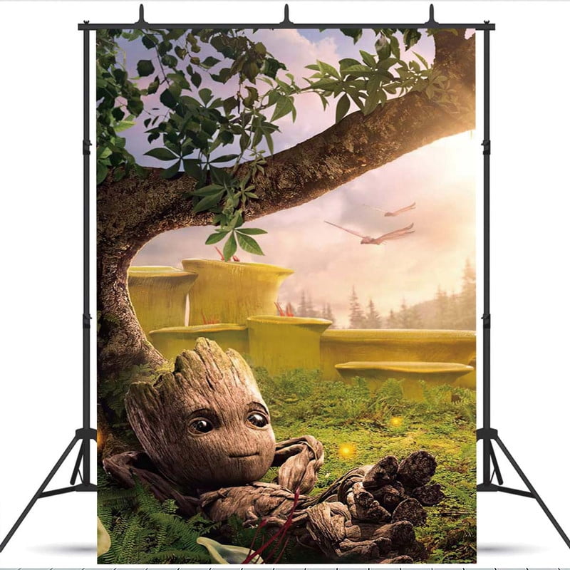 I am Groot Birthday Party Supplies Banner Backdrop Background Taspestry ...