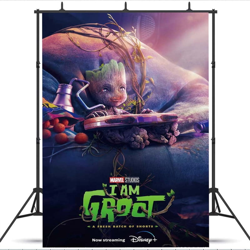 I am Groot Party Supplies Backdrop Banner Poster Birthday Decorations ...