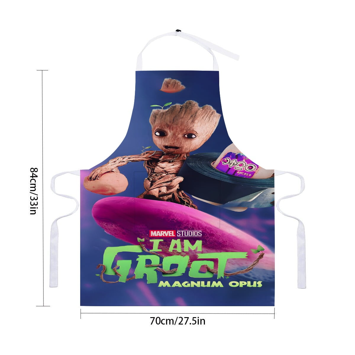 I am Groot apron with pockets and waterproof features, adjustable for ...