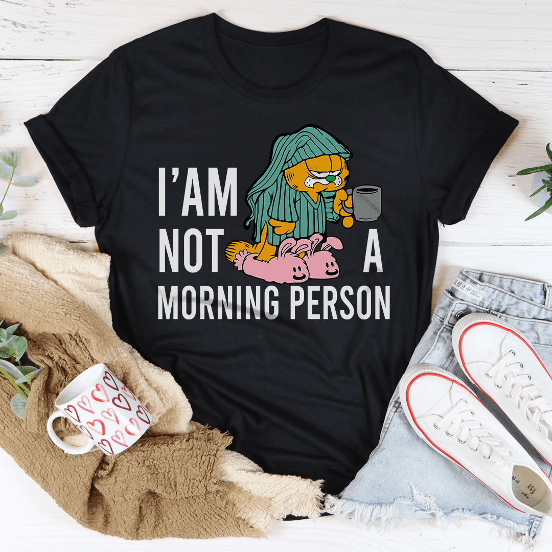 I am Not A Morning Person Tee Soft Cream S Peachy Sunday T-Shirt ...