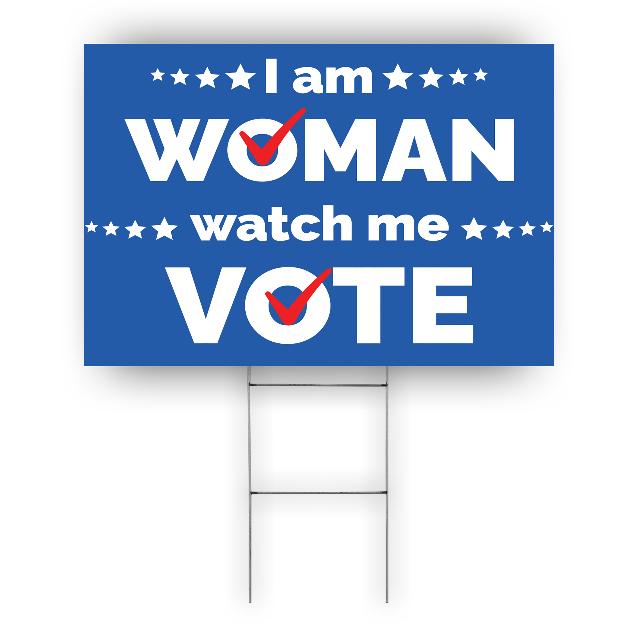 I am Women Watch Me Vote 2024 For USA President Coroplast Yard Sign ...