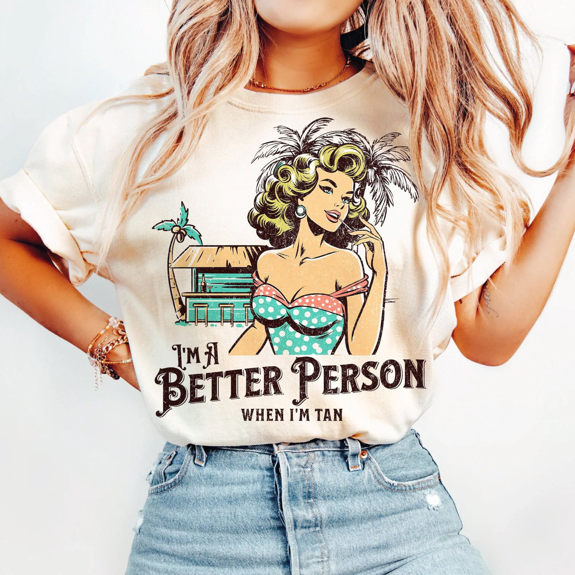 I am a better person when I 39 m tan shirt Summer shirt Trendy Summer ...