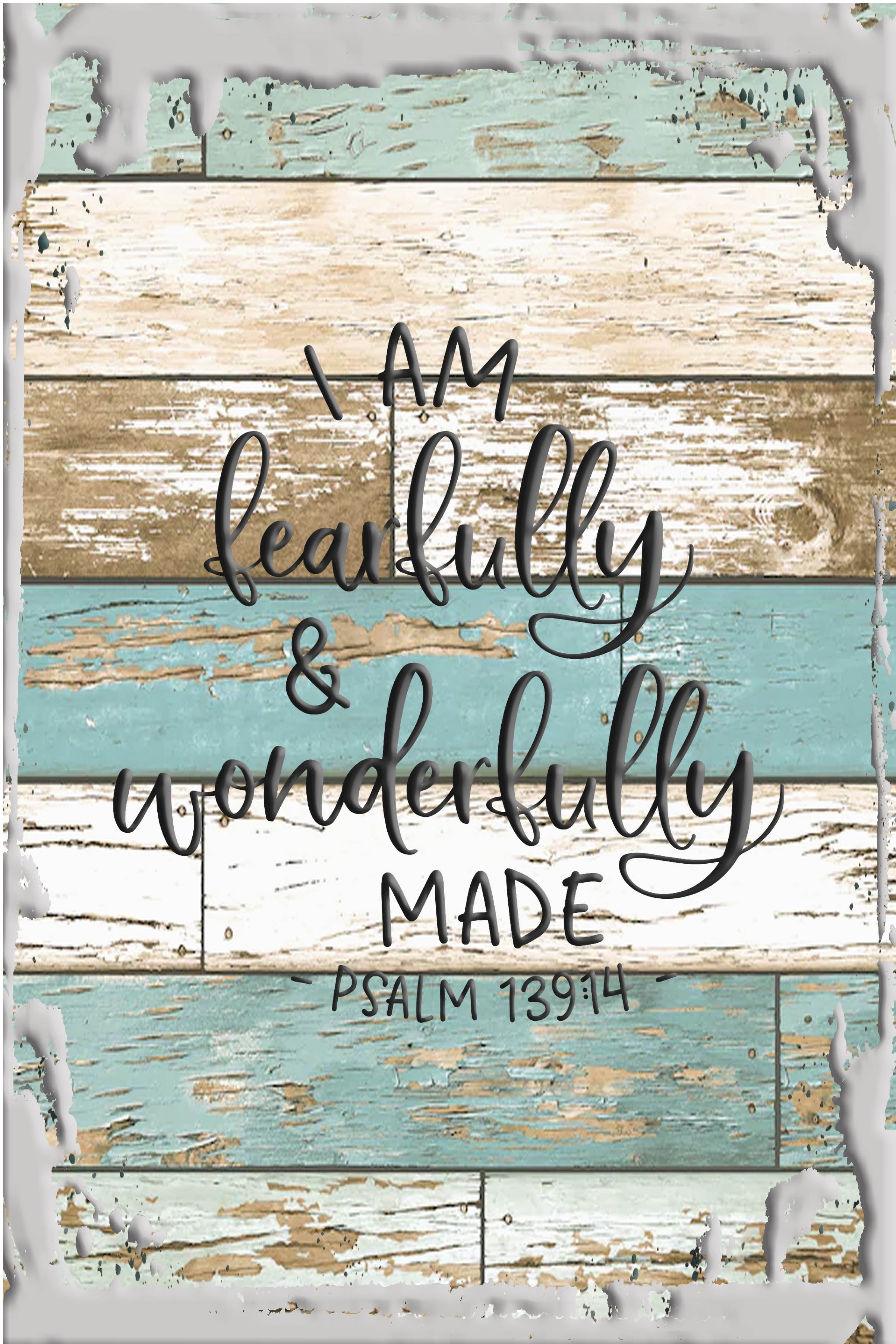 I am fearfully and wonderfully made psalm bible verse religion White ...