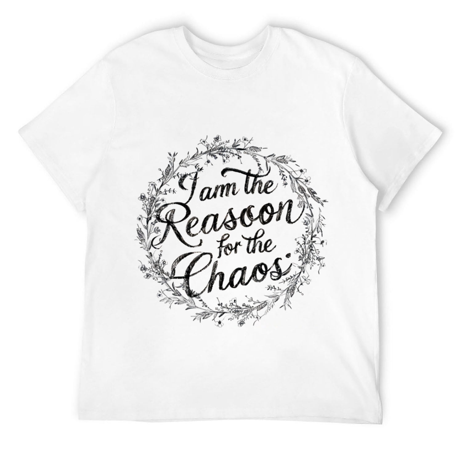 I am the reason for the chaos - Funny Scary Face Lazy Halloween Costume ...