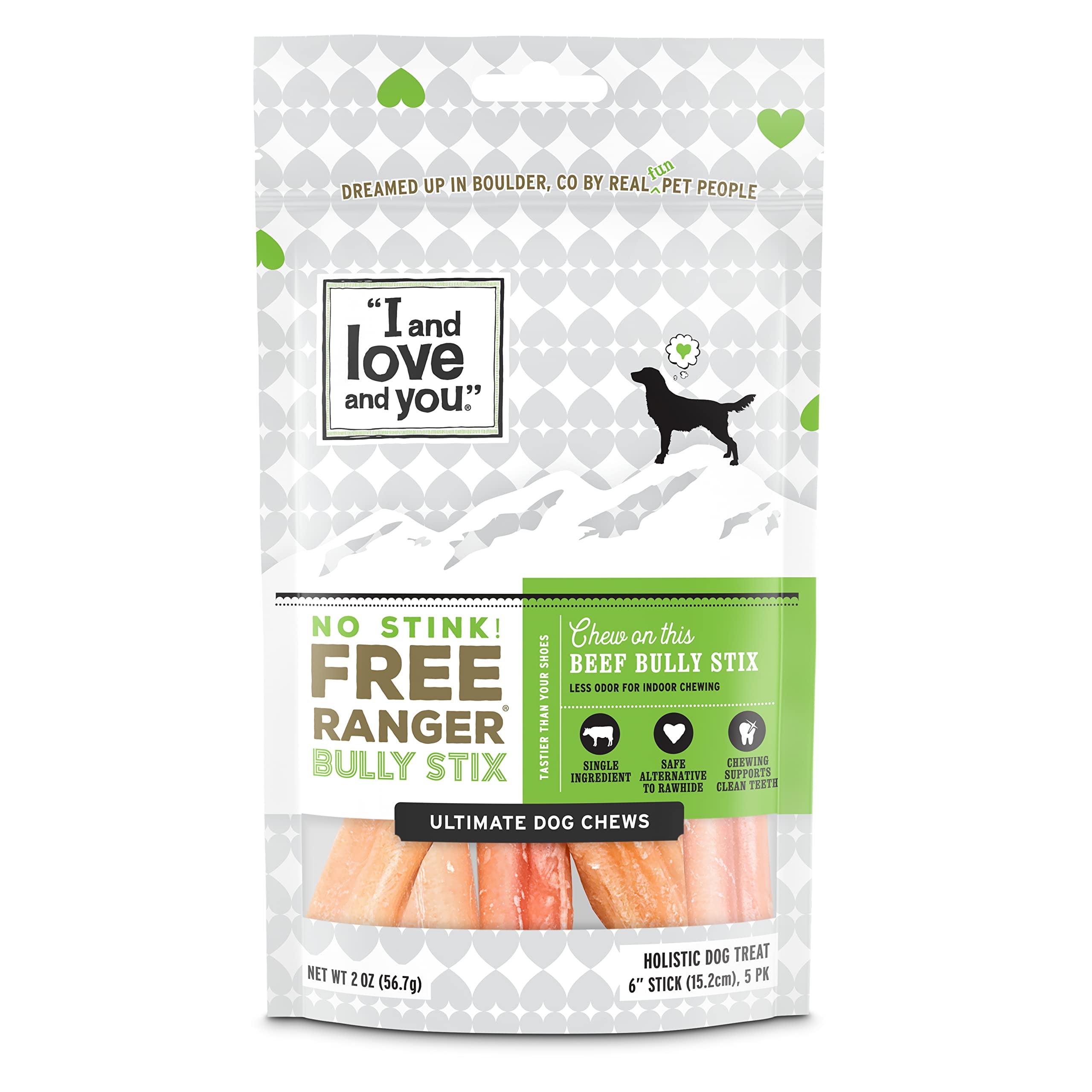 I and love and YPF5 you No Stink Free Ranger Bully Stix - Beef ...