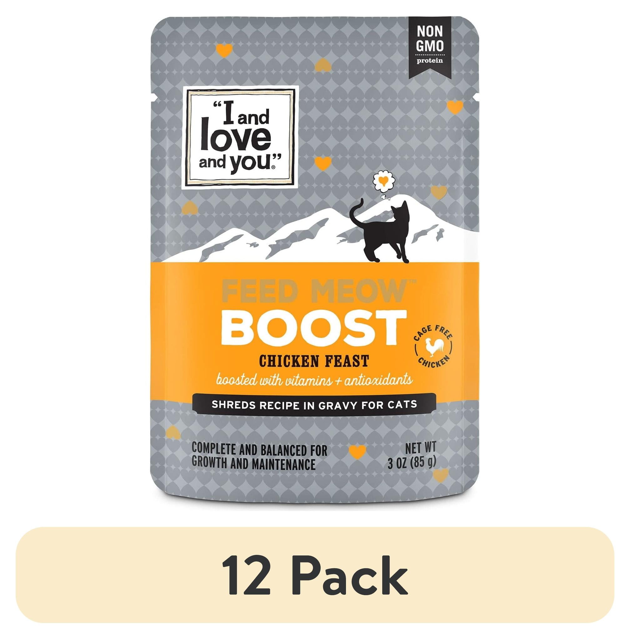 (12 pack) I and Love and You Feed Meow Wet Cat Food, Boost Formula with ...
