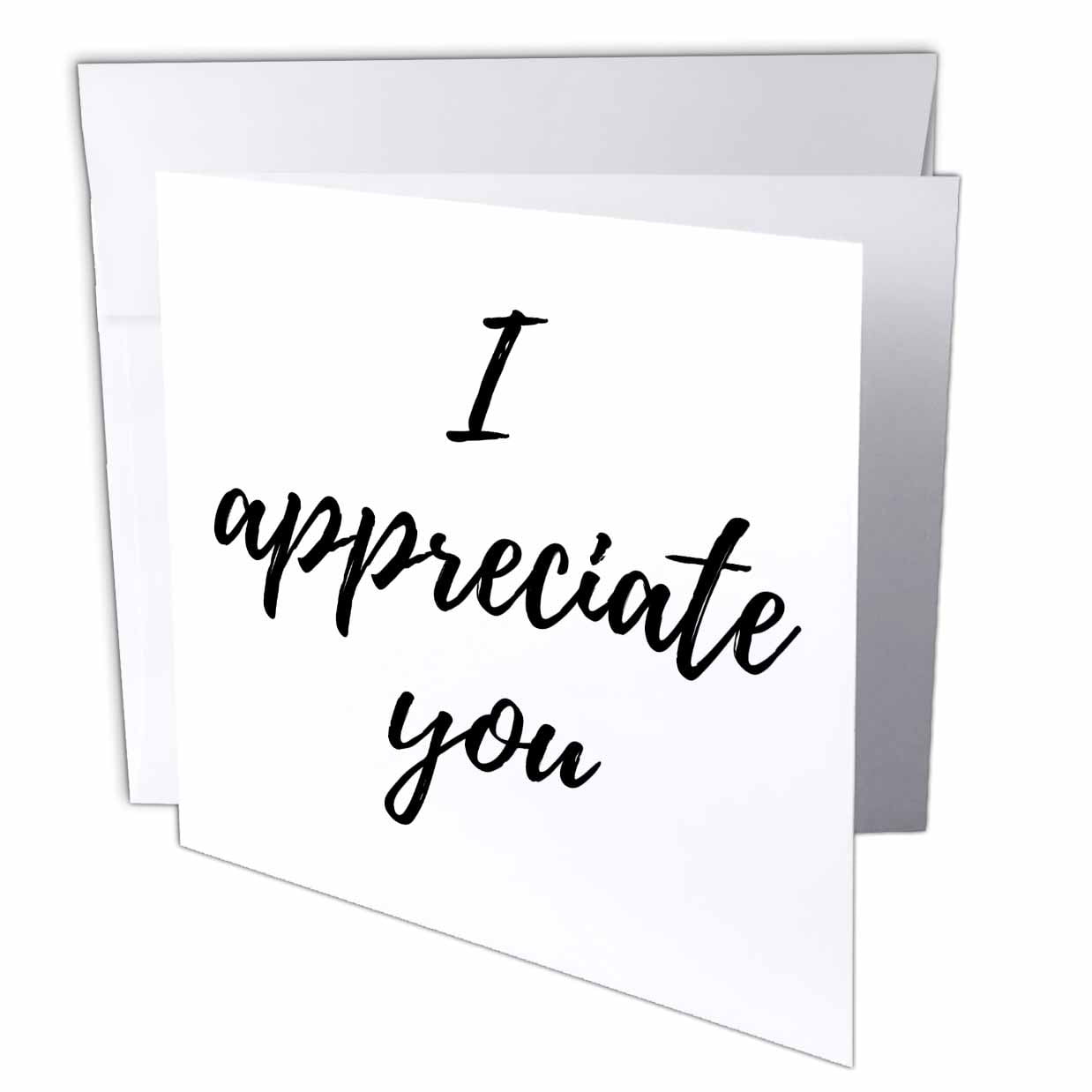 I Appreciate You Cards