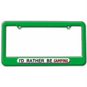 Camping License Plate