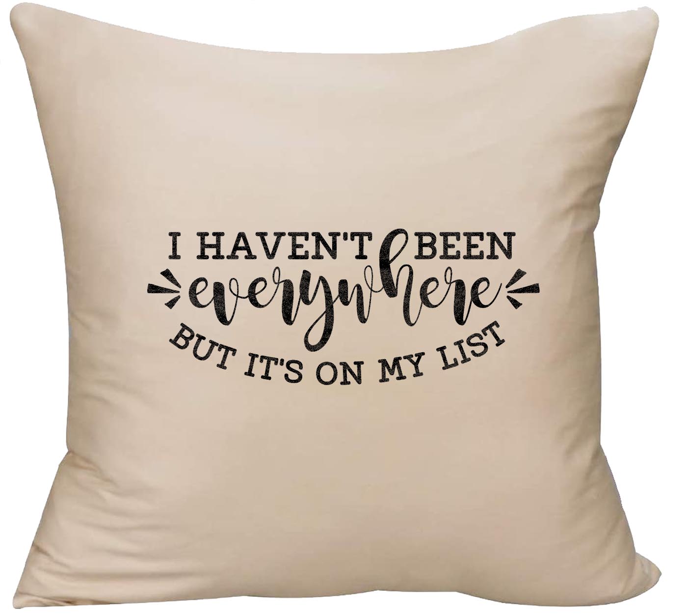 I haven't been everywhere but its on my list caps cursive explore ...